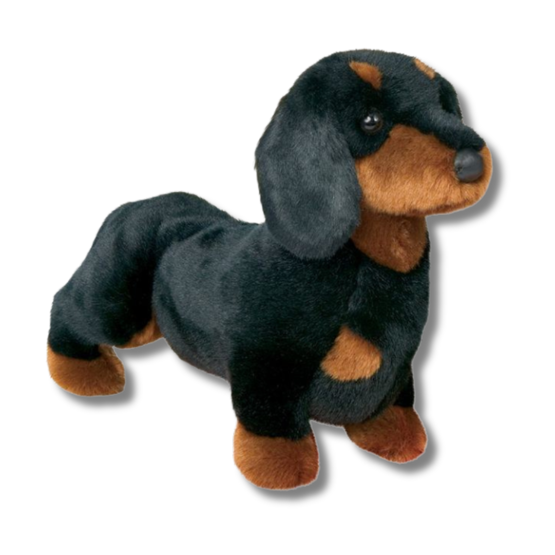 Spats Black & Tan Dachshund | Douglas Dog – Little Paws Plushies