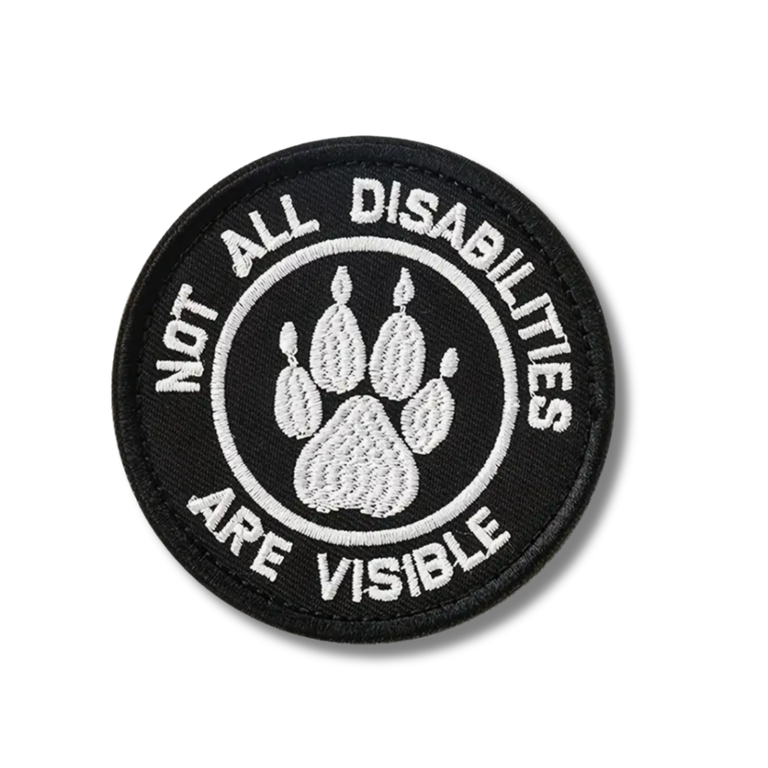 Embroidered Velcro Patch | NOT ALL DISABILITIES... | 1 patch – Little ...